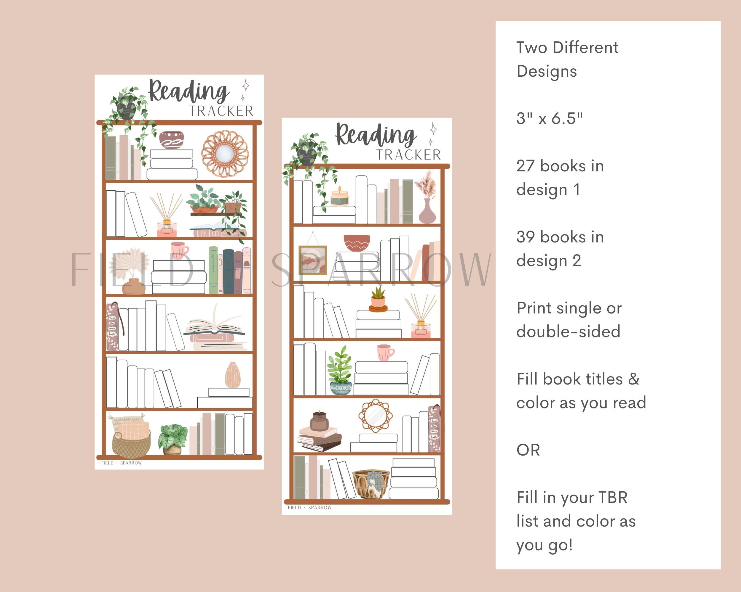 Reading Tracker Printable Reading Tracker Reading Tracker Bookmark ...