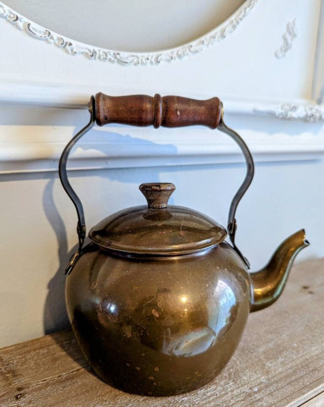 Vintage Copper Teapot Vintage Kitchen Teaparty Decor Dinner - Etsy