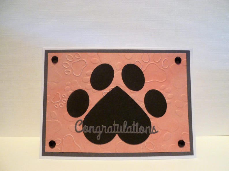 Handmade New Pet Adoption Greeting Card New Pet Card Dog | Etsy