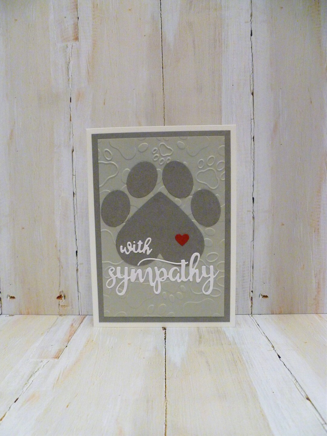 Handmade Dog Memorial Card, Pet Memorial Card, Pet Sympathy Card, Dog ...
