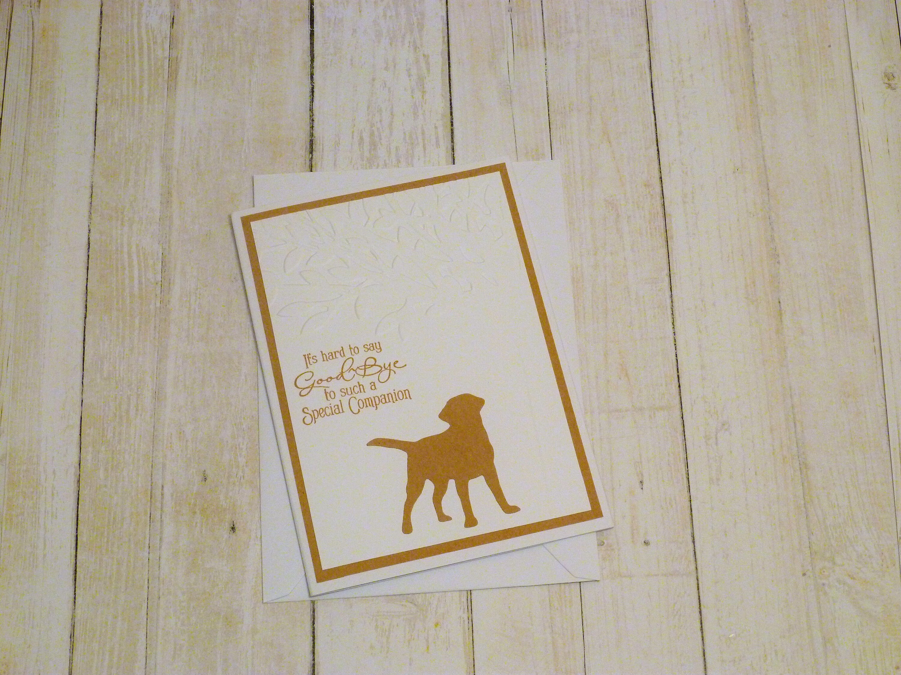 Handmade Red Labrador Sympathy Card Labrador Memorial Card | Etsy