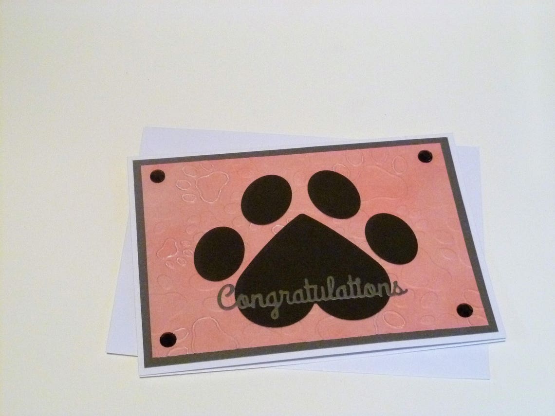 Handmade New Pet Adoption Greeting Card New Pet Card Dog | Etsy