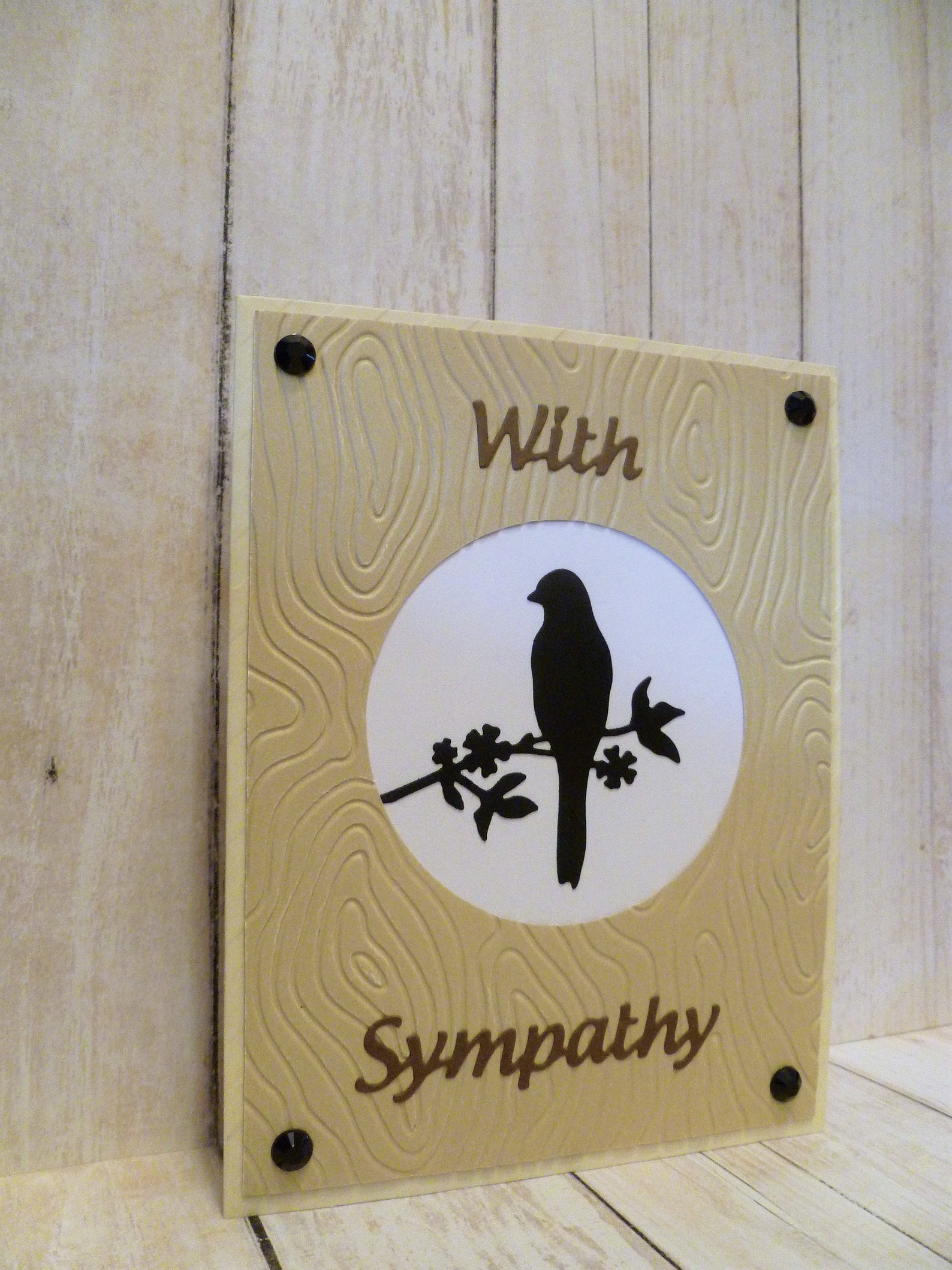 Handmade Bird Sympathy Card, Bird Condolence Card, Bird Memorial Card ...