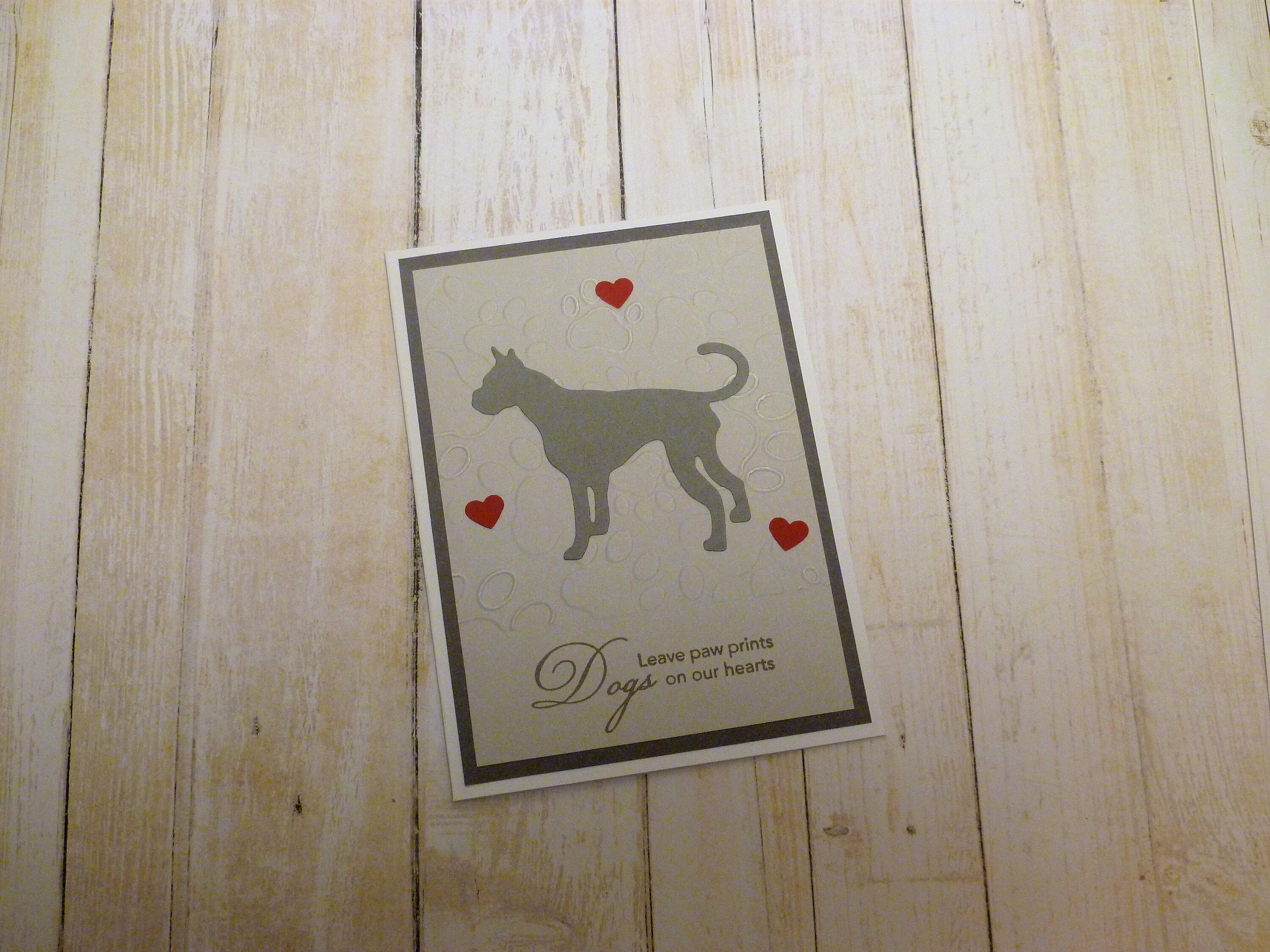 Handmade Blue Great Dane Sympathy Card Silver Great Dane | Etsy