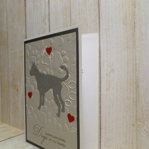 Handmade Blue Great Dane Sympathy Card, Silver Great Dane Sympathy Card ...