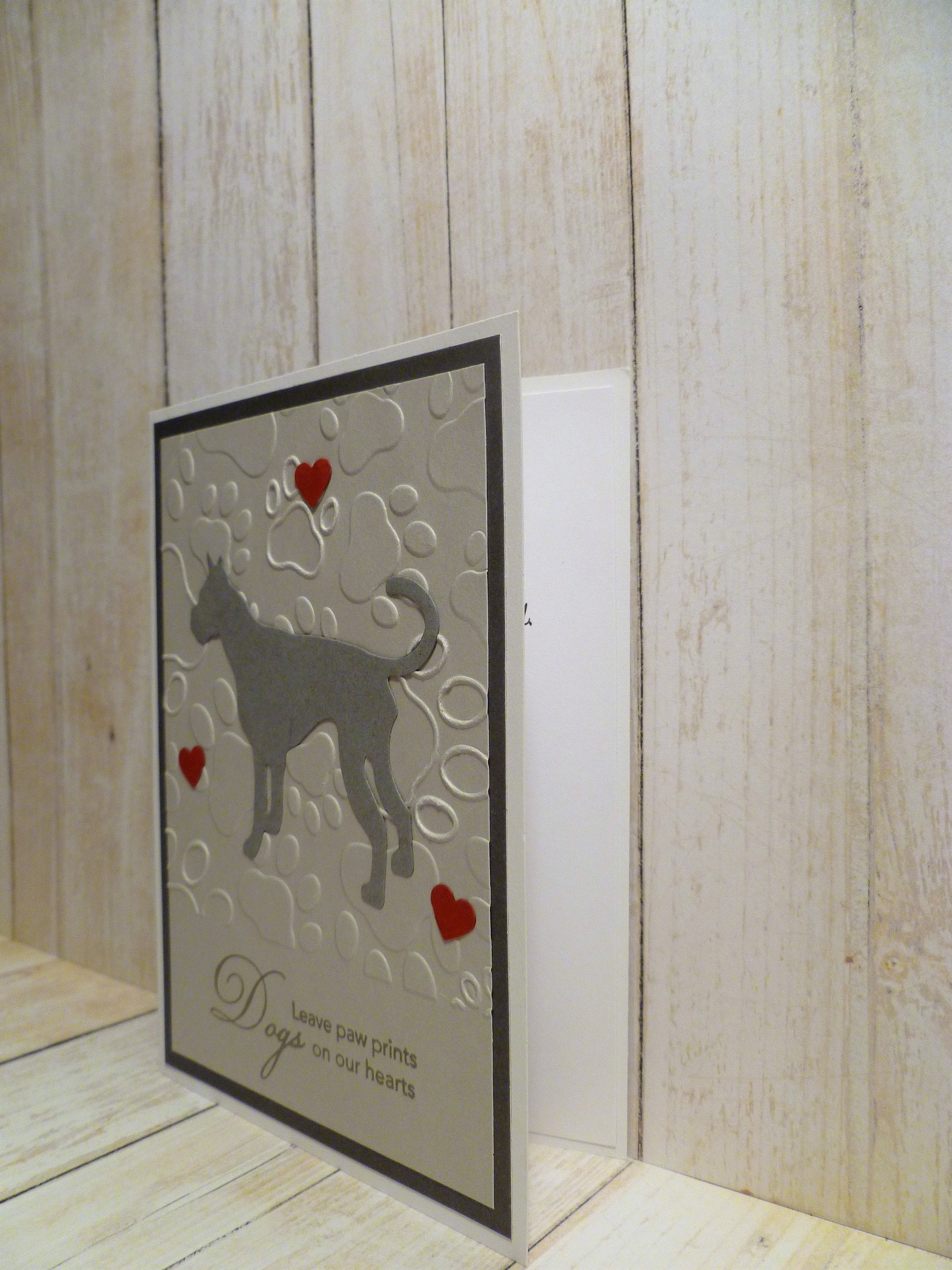 Handmade Blue Great Dane Sympathy Card Silver Great Dane | Etsy