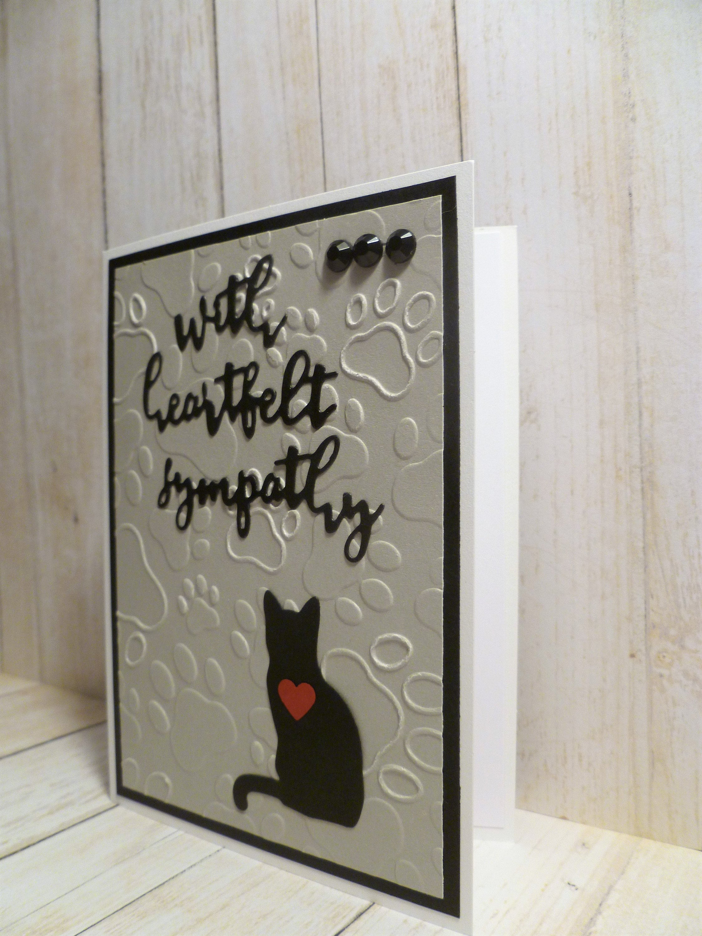 Handmade Cat Sympathy Card Cat Condolence Card Cat Memorial | Etsy