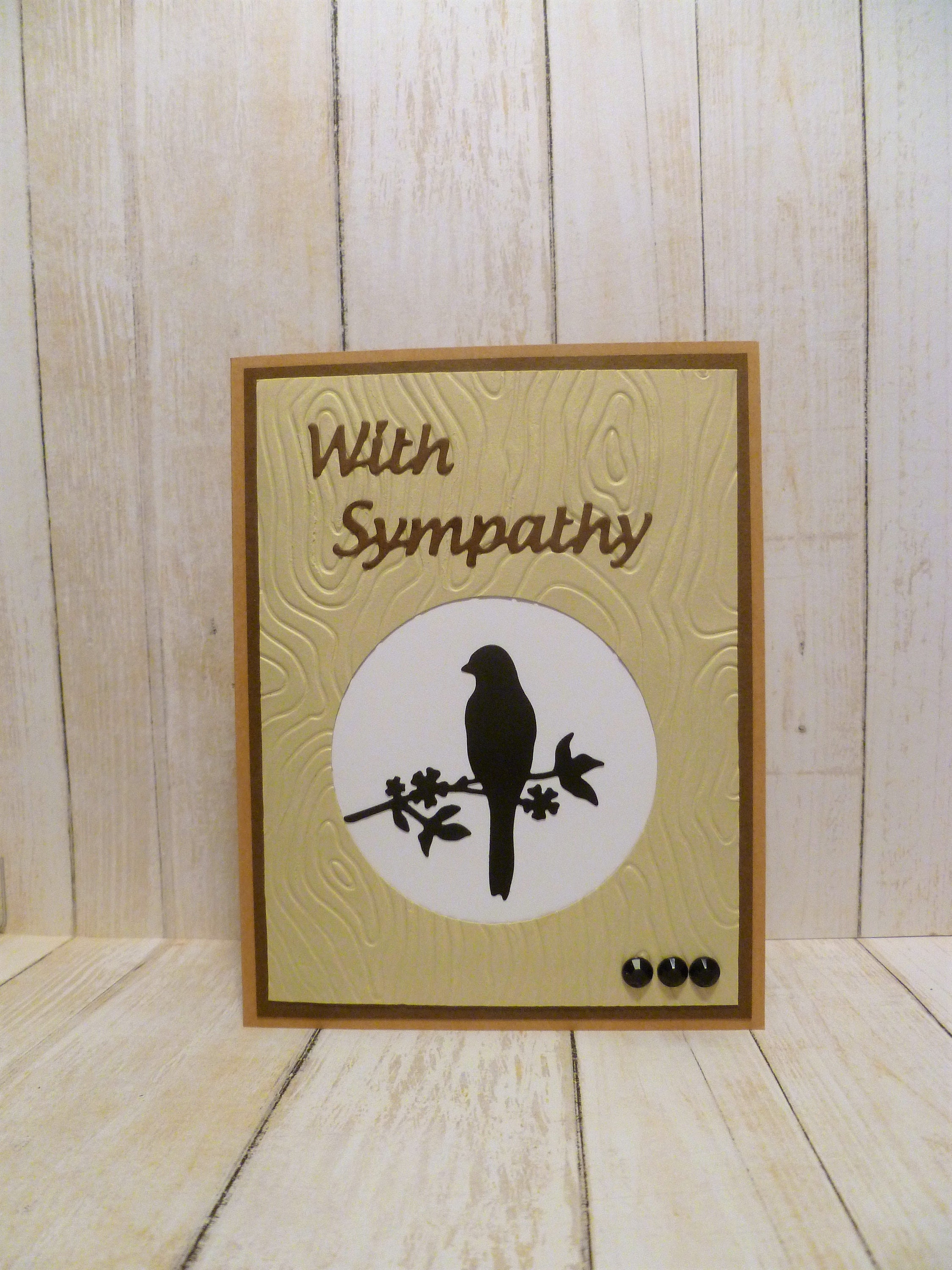 Handmade Bird Sympathy Card Bird Memorial Card Bird Sympathy | Etsy