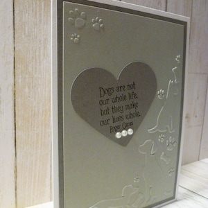 Handmade Dog Sympathy Card, Dog Memorial Card, Pet Sympathy Card, Pet ...