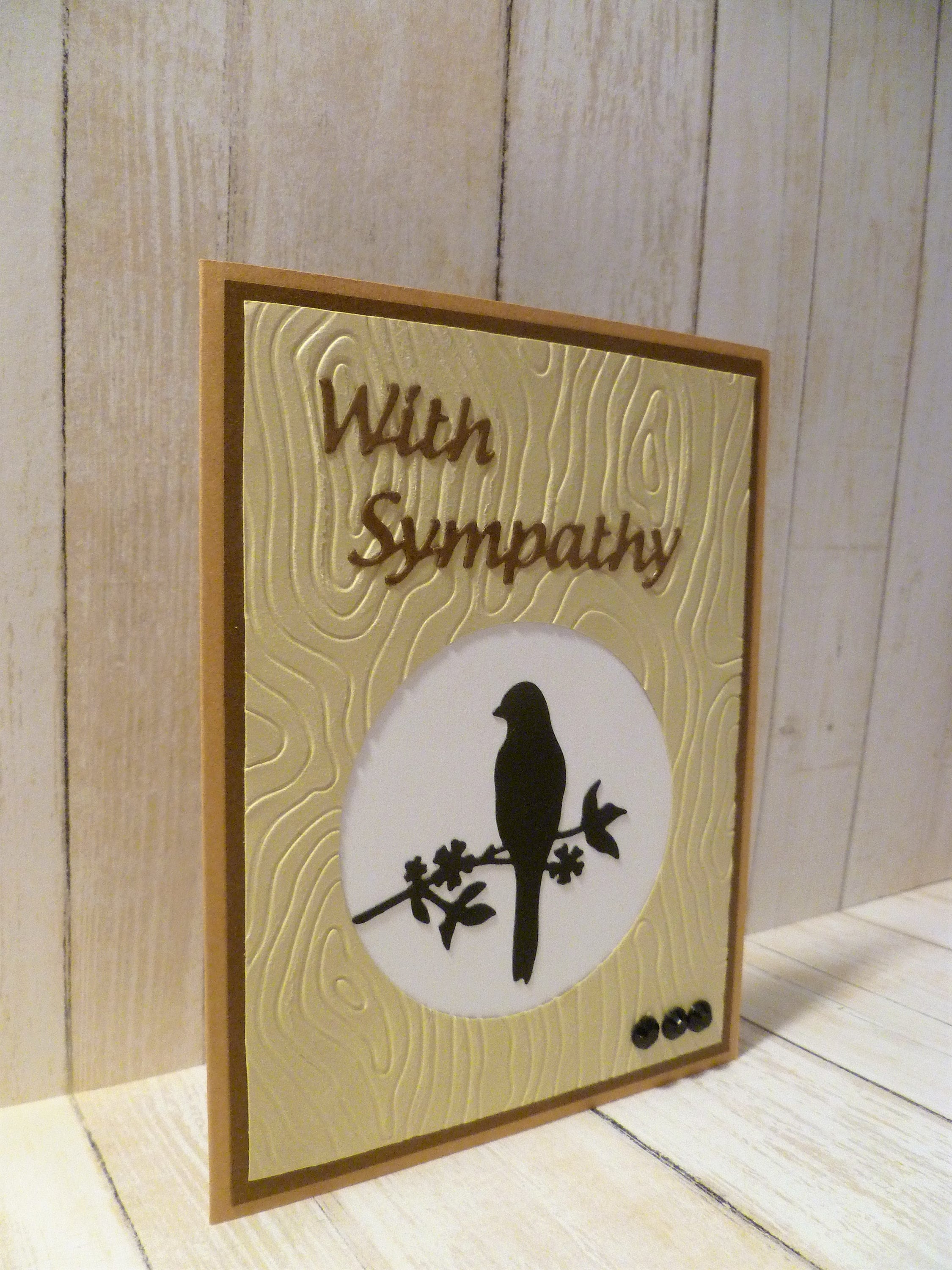 Handmade Bird Sympathy Card Bird Memorial Card Bird Sympathy | Etsy