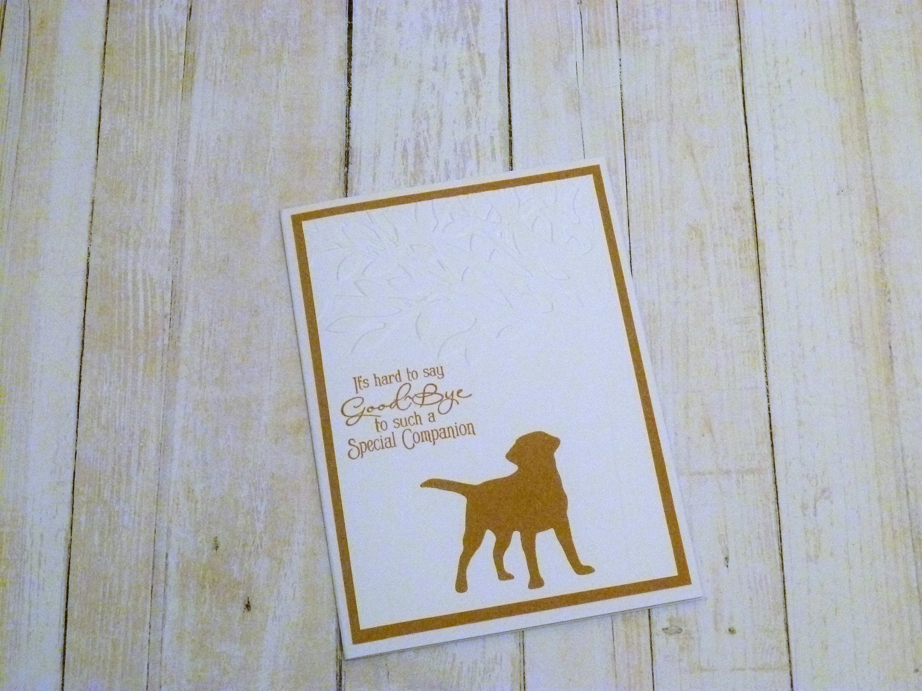 Handmade Red Labrador Sympathy Card Labrador Memorial Card | Etsy