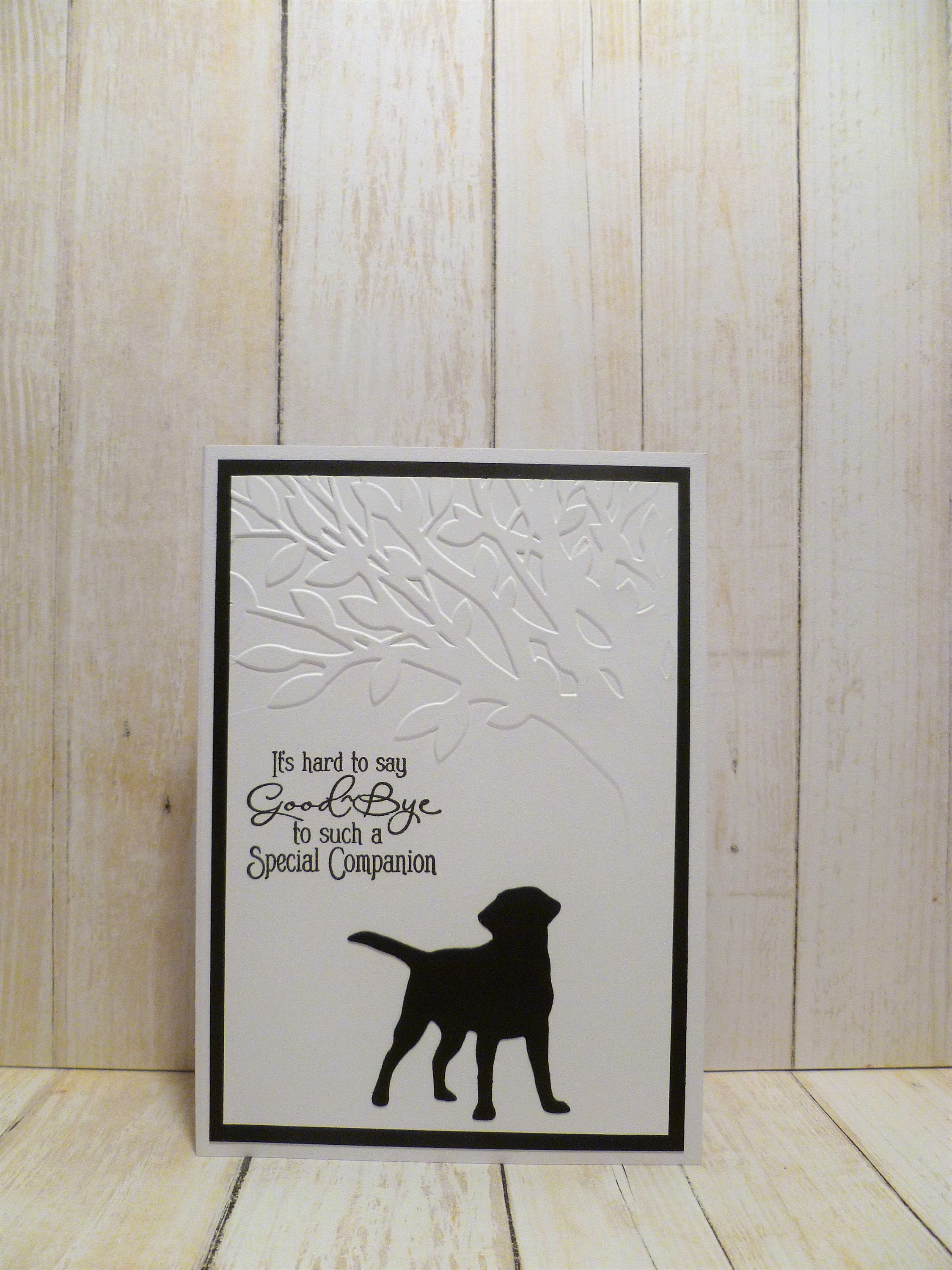 Handmade Black Labrador Sympathy Card Black Lab Memorial - Etsy
