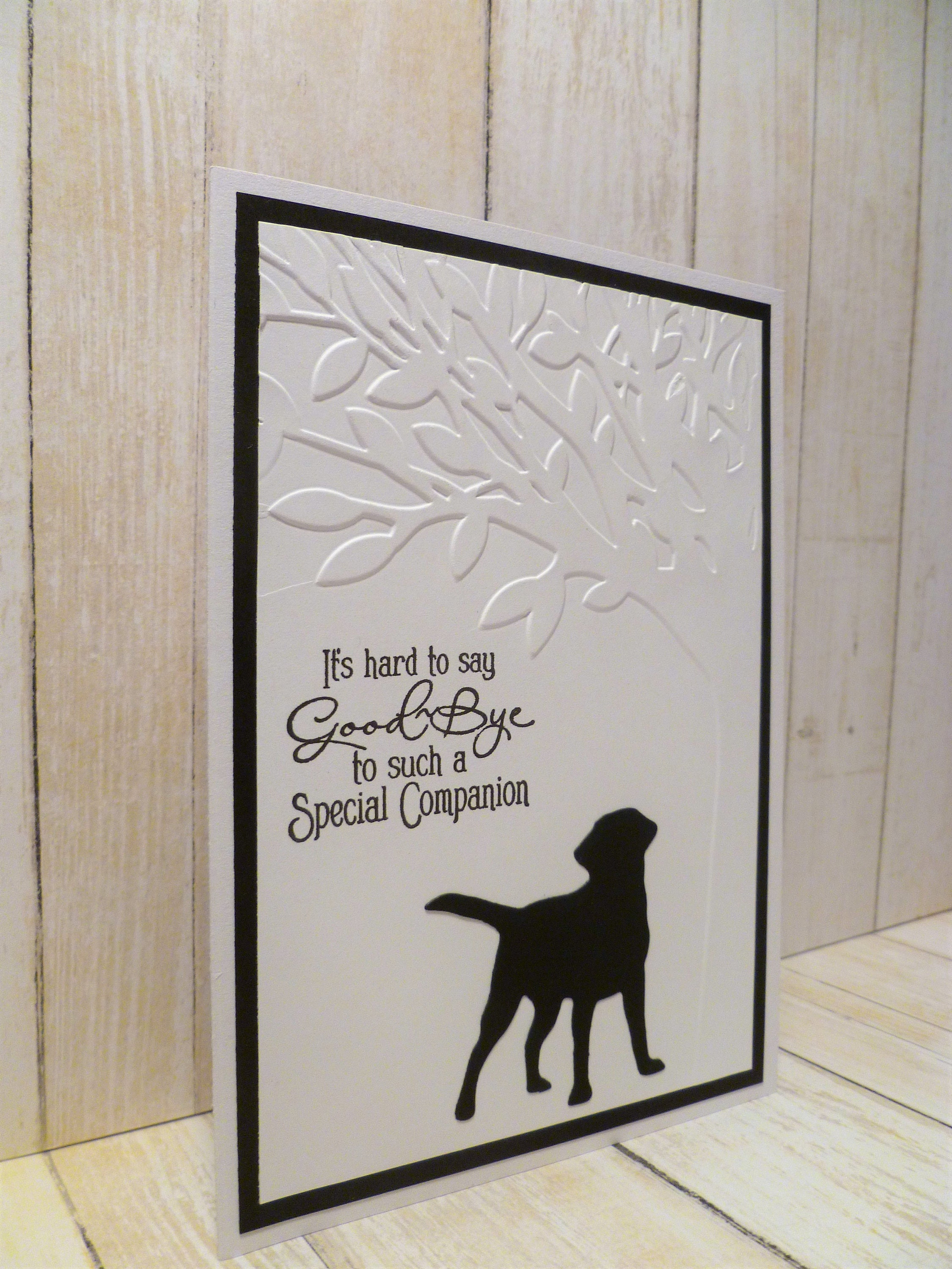 Handmade Black Labrador Sympathy Card Black Lab Memorial - Etsy