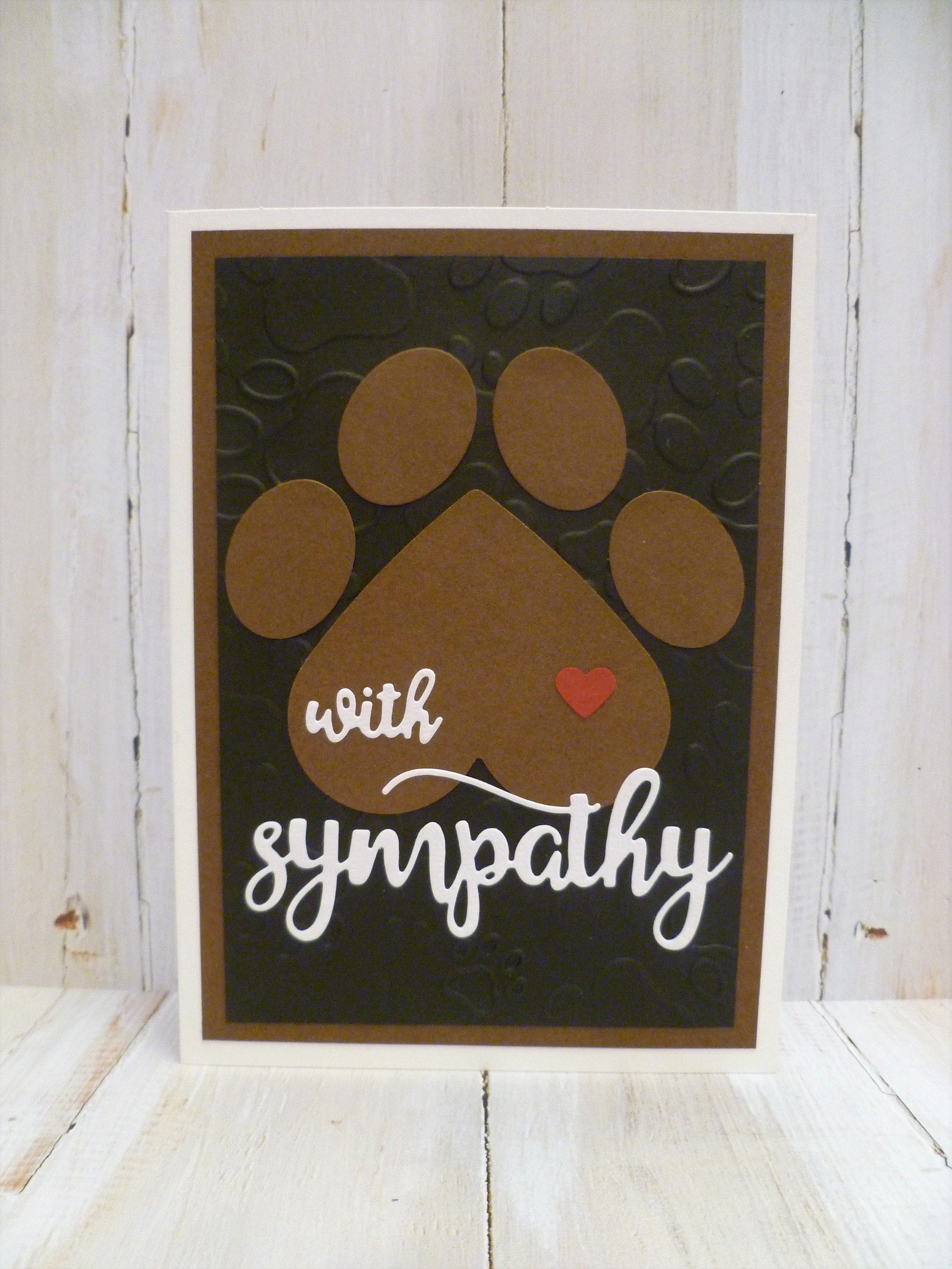 Handmade Pet Memorial Card Pet Sympathy Card Dog Memorial - Etsy