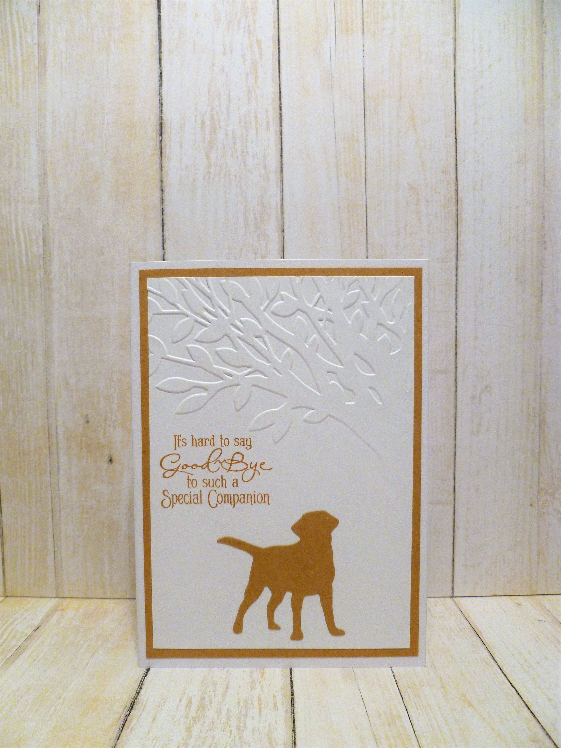 Handmade Red Labrador Sympathy Card Labrador Memorial Card | Etsy