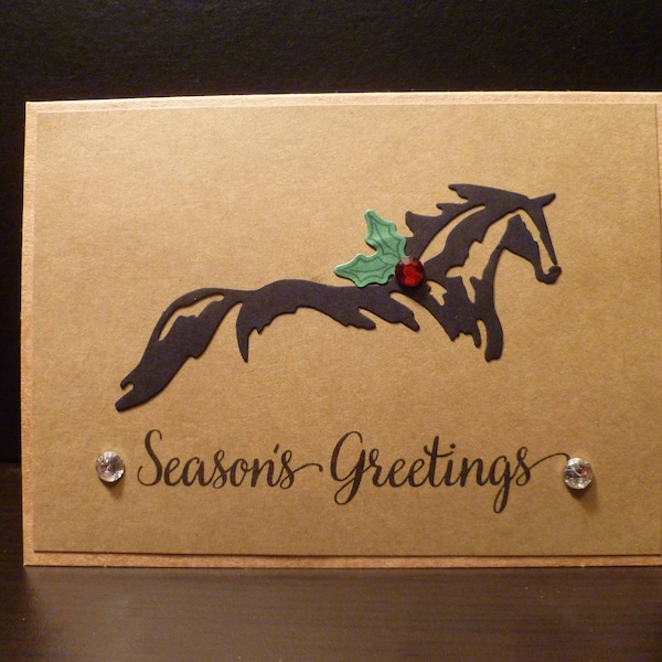 Horse Christmas Card - Etsy