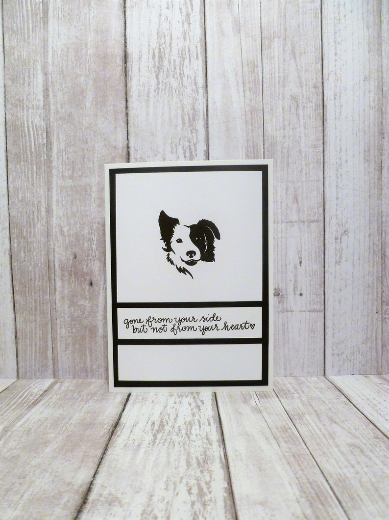 Handmade Border Collie Sympathy Card Border Collie Memorial | Etsy