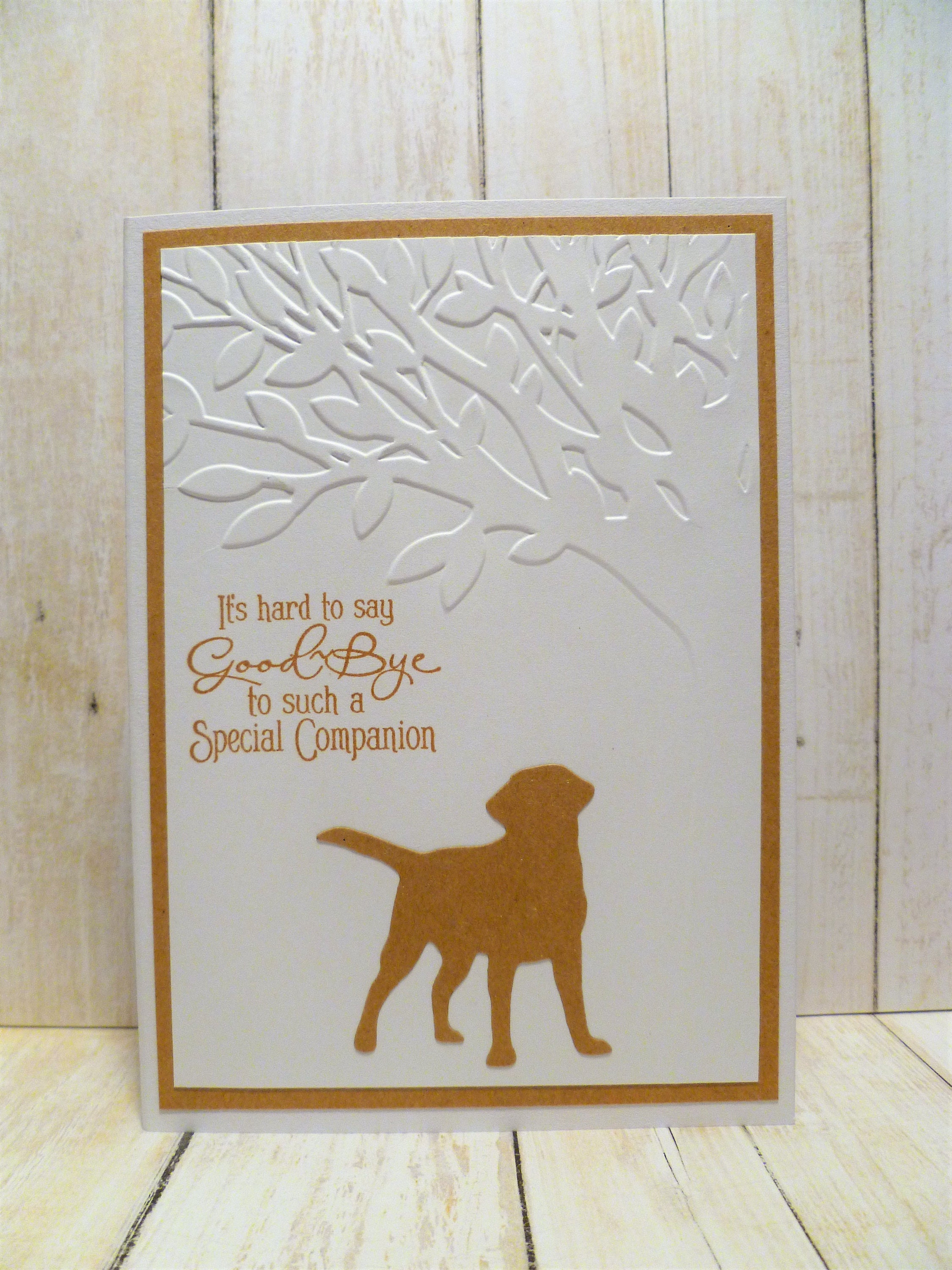 Handmade Red Labrador Sympathy Card Labrador Memorial Card | Etsy