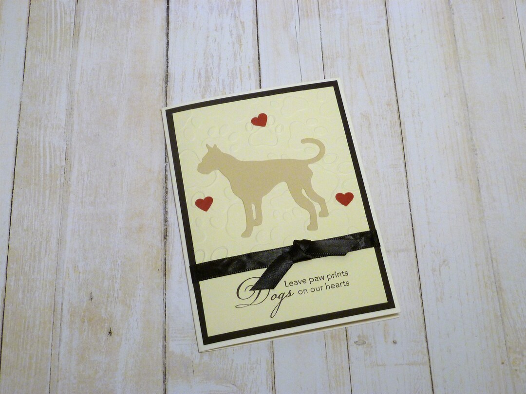 Handmade Fawn Great Dane Sympathy Card Great Dane Condolence - Etsy