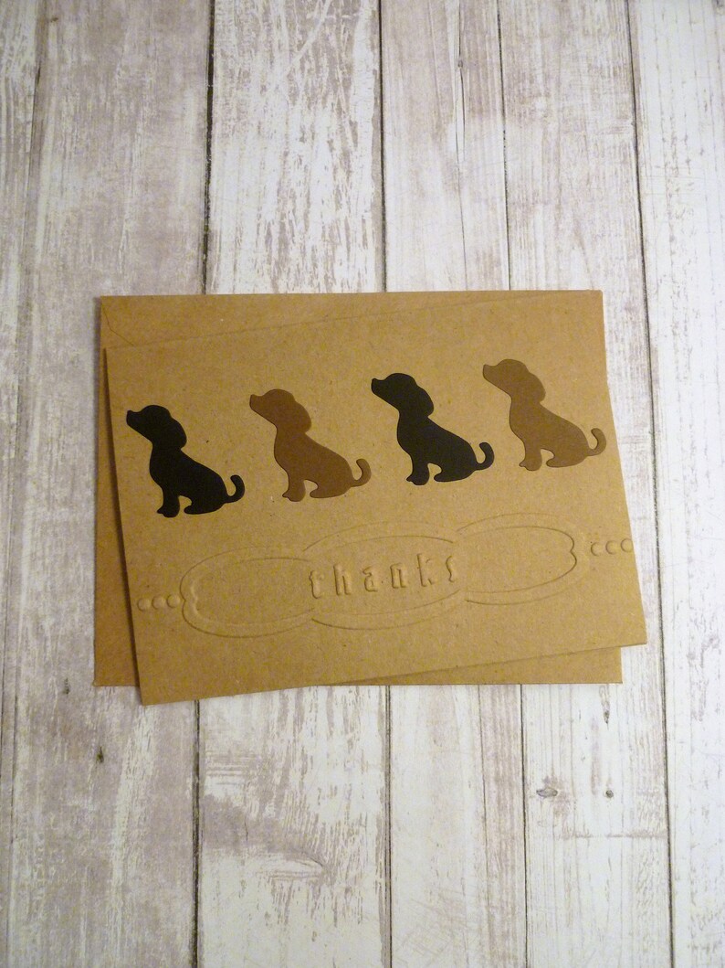 Handmade Dog Thank You Card Thank You Card for Dog Lover - Etsy