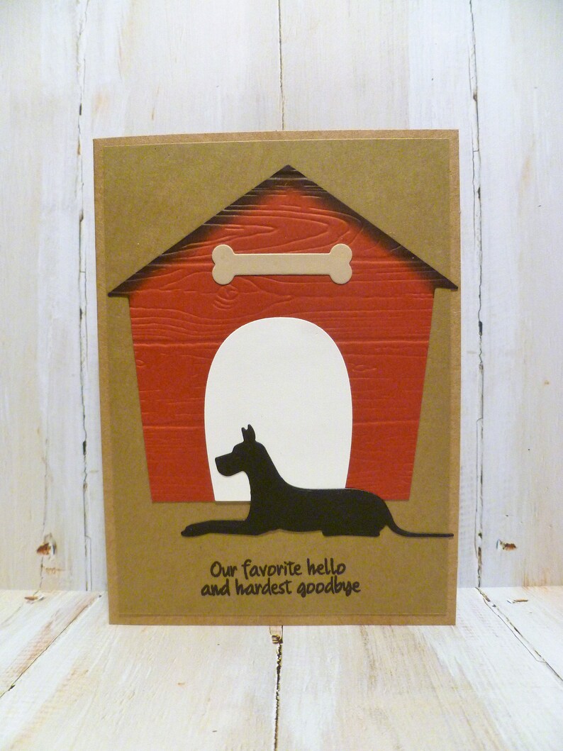 Handmade Great Dane Memorial Card, Great Dane Sympathy Card, Gift for ...