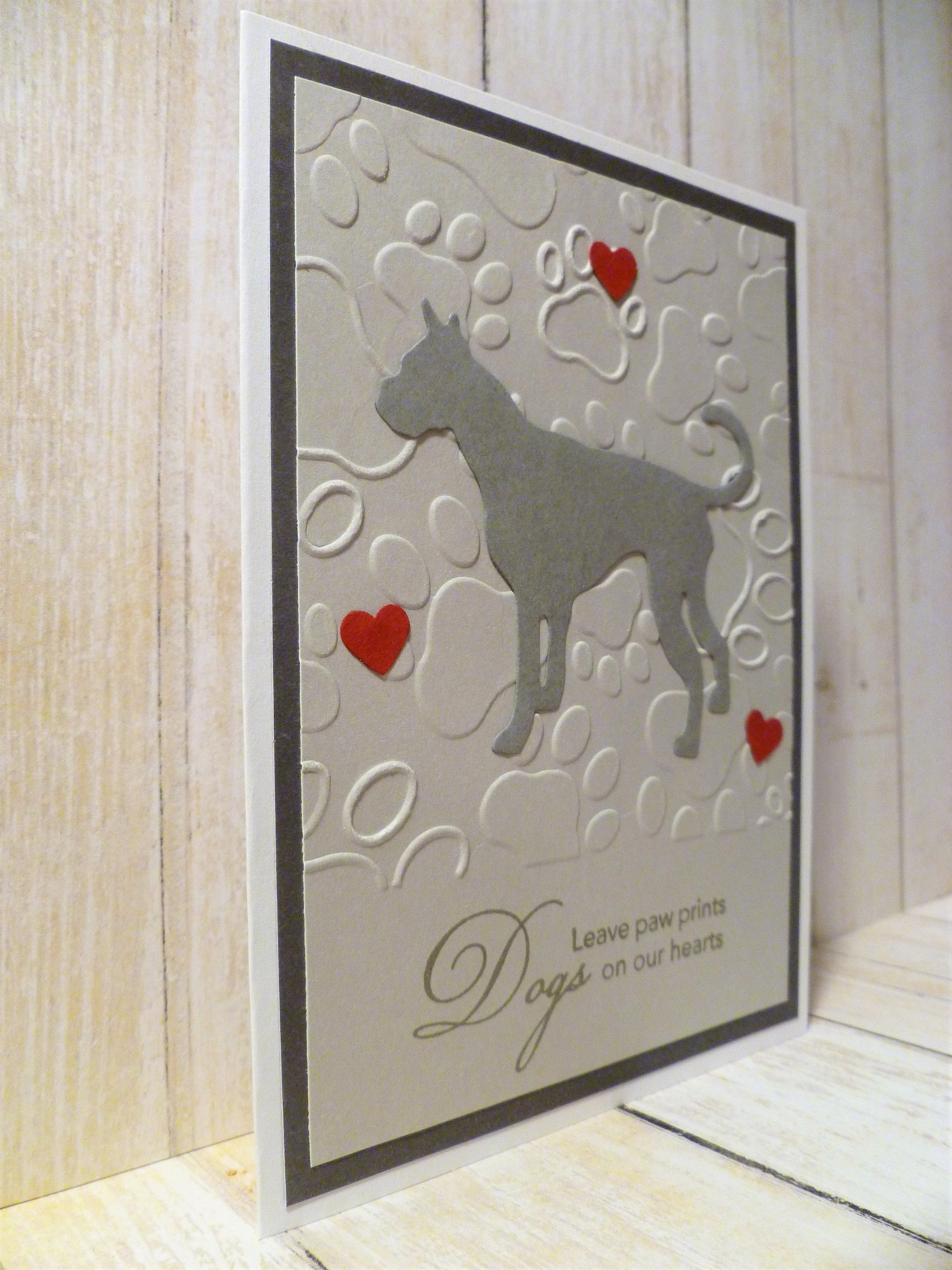 Handmade Blue Great Dane Sympathy Card Silver Great Dane | Etsy