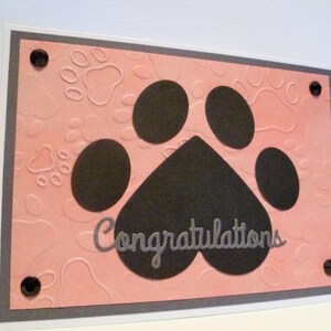 Handmade New Pet Adoption Greeting Card, New Pet Card, Dog Adoption ...