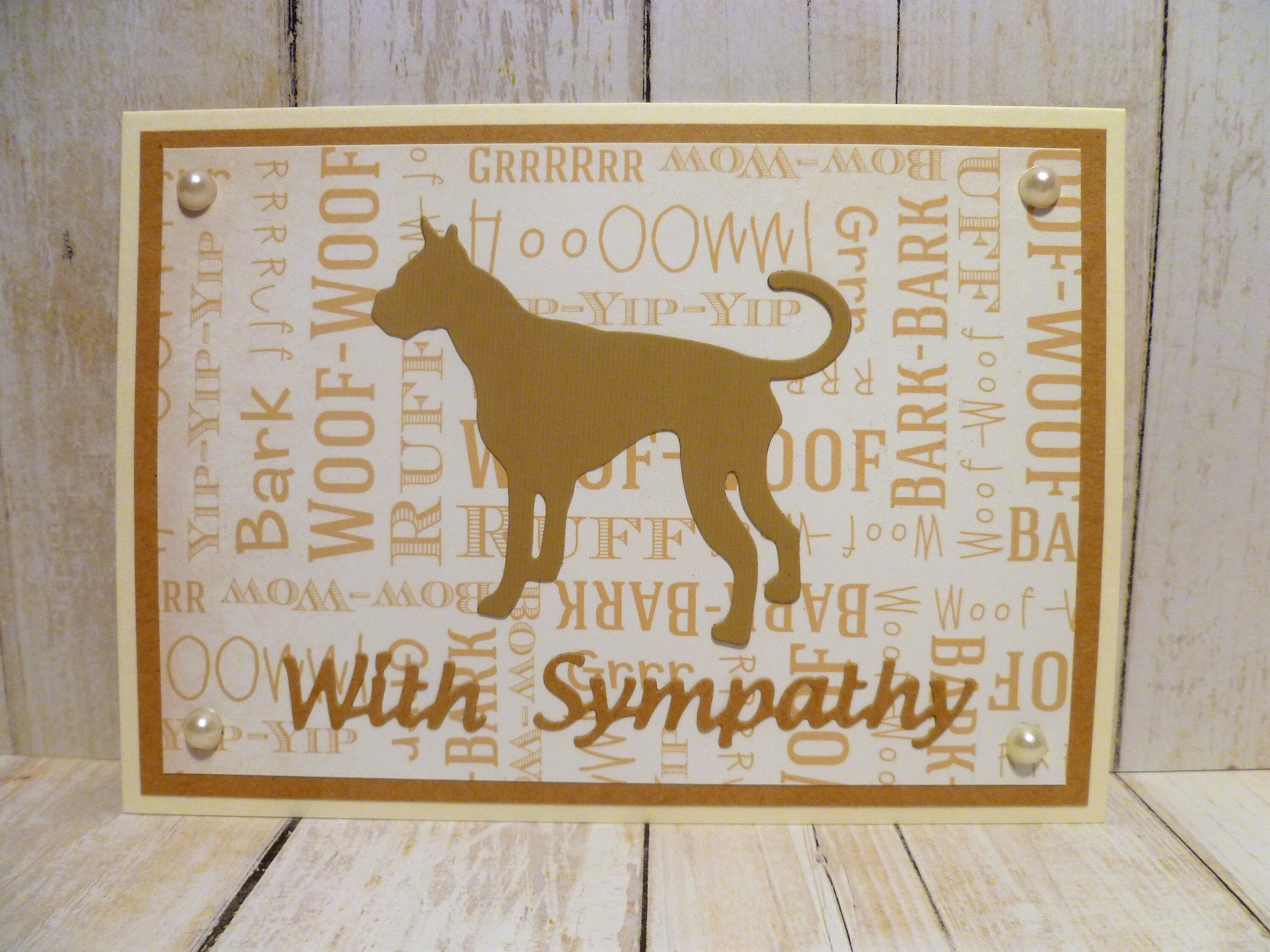 Handmade Fawn Great Dane Sympathy Card Great Dane Memorial | Etsy