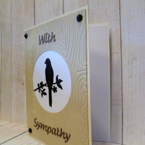 Handmade Bird Sympathy Card, Bird Condolence Card, Bird Memorial Card ...