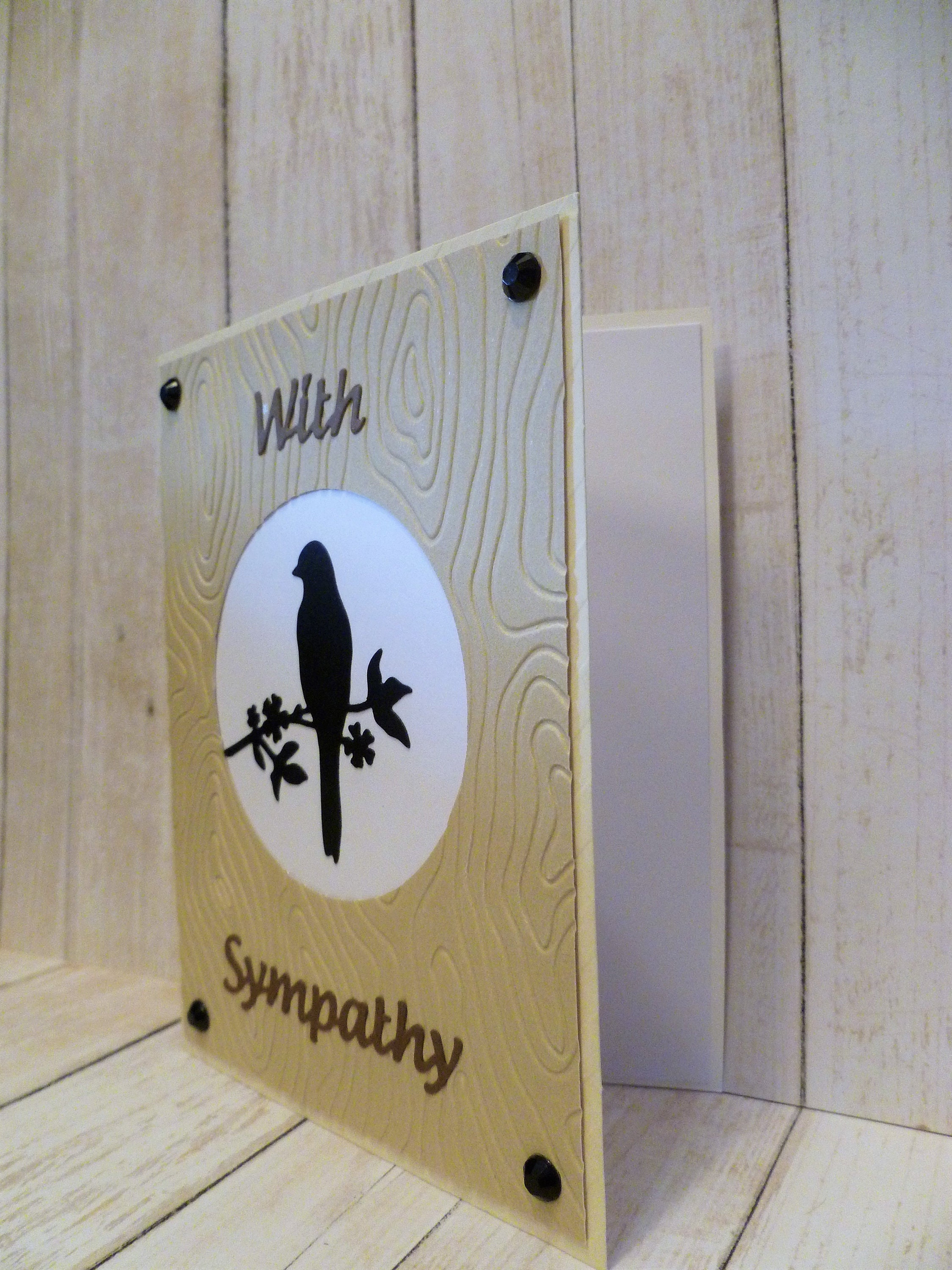Handmade Bird Sympathy Card, Bird Condolence Card, Bird Memorial Card ...