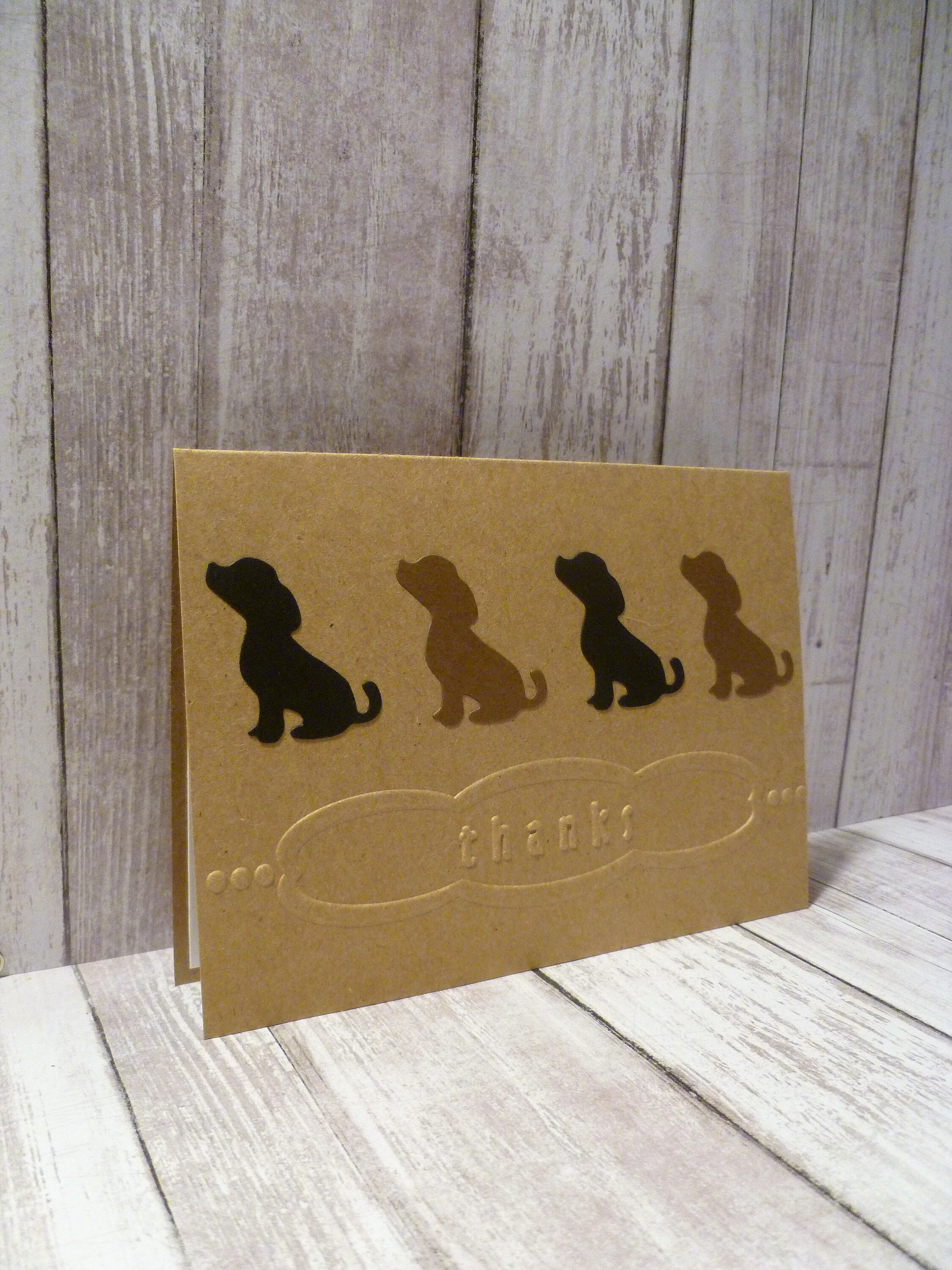 Handmade Dog Thank You Card Thank You Card for Dog Lover | Etsy