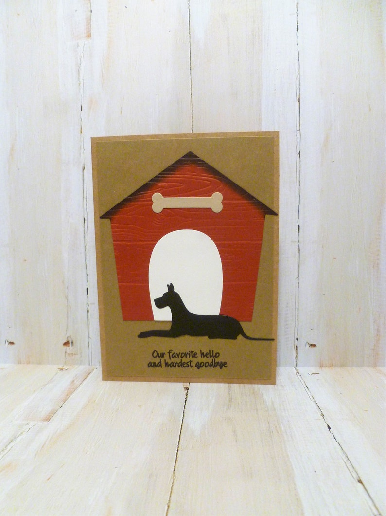 Handmade Great Dane Memorial Card, Great Dane Sympathy Card, Gift for ...