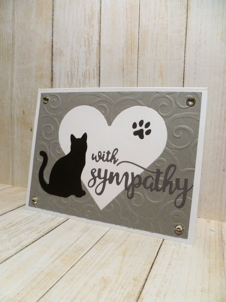 Handmade Cat Sympathy Card Cat Condolence Card Cat Memorial | Etsy