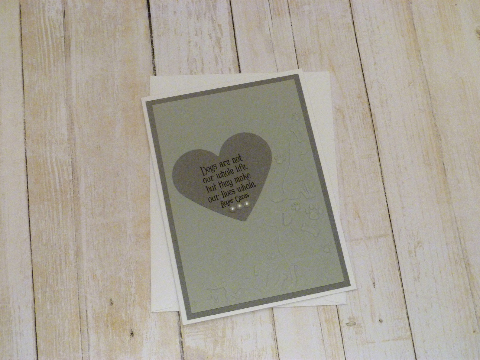 Handmade Dog Sympathy Card, Dog Memorial Card, Pet Sympathy Card, Pet ...