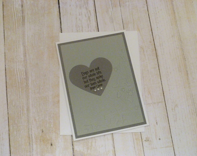 Handmade Dog Sympathy Card Dog Memorial Card Pet Sympathy - Etsy