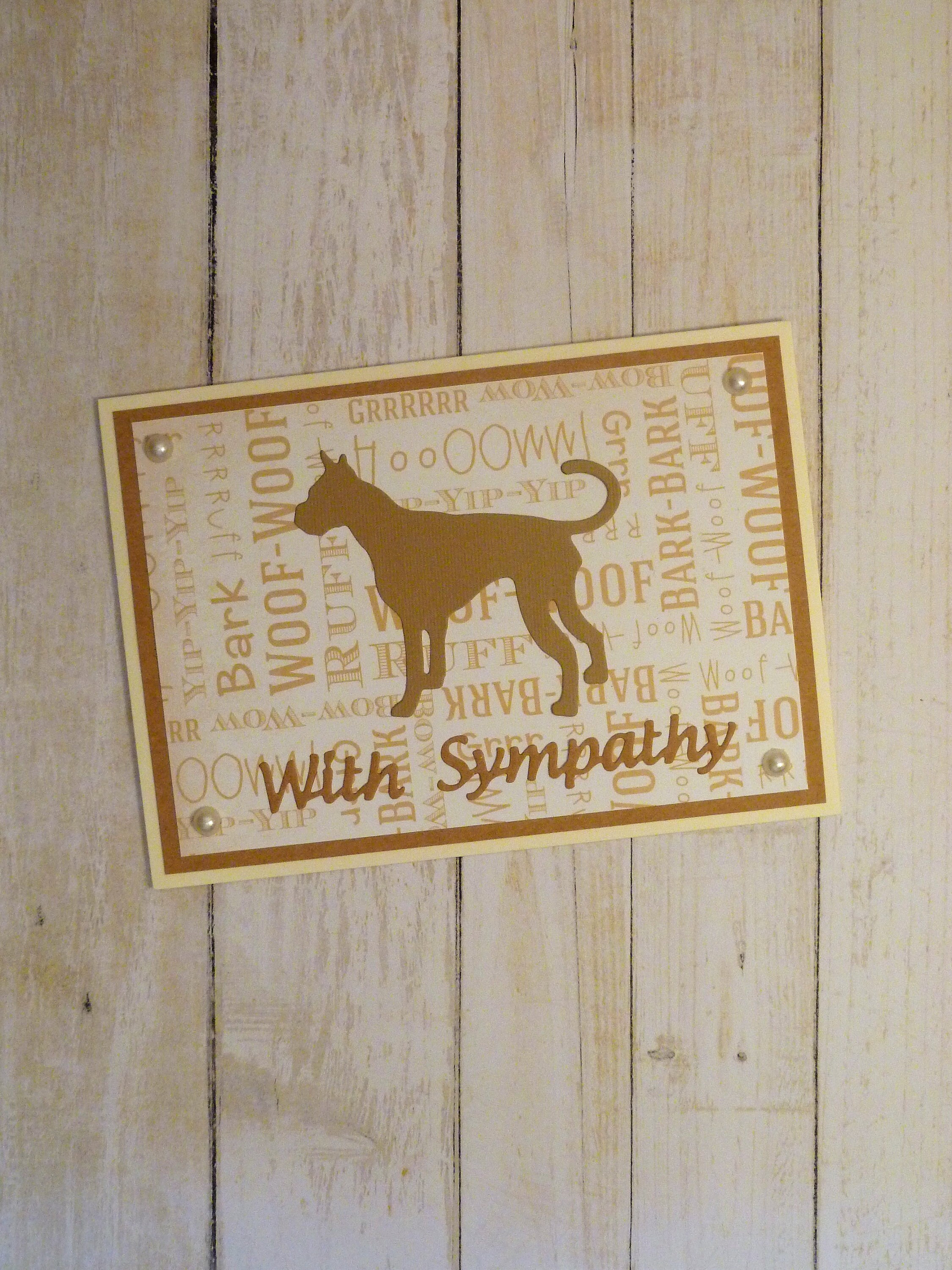 Handmade Fawn Great Dane Sympathy Card Great Dane Memorial | Etsy