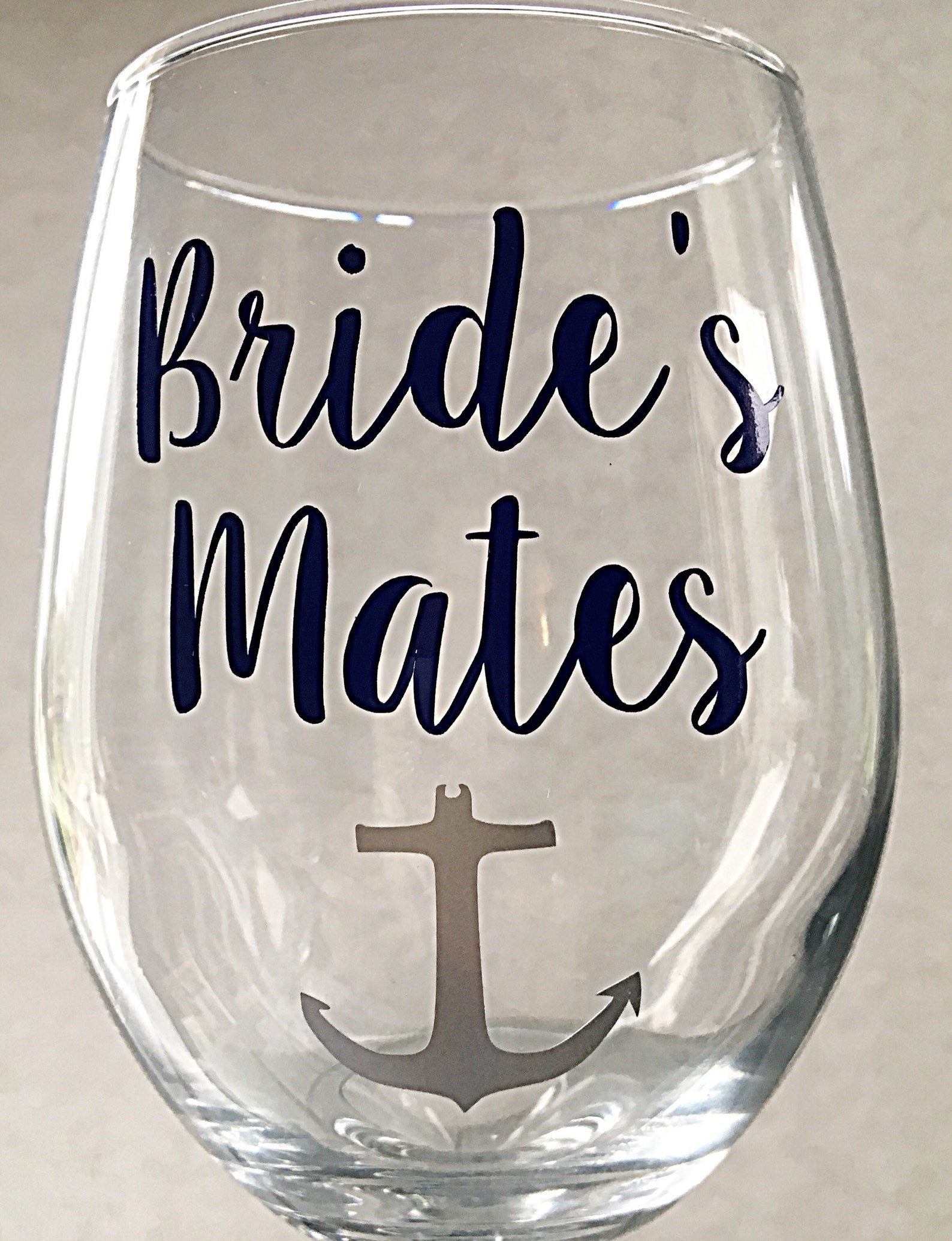 Bride, Bride Mates, Mate of Honor Gift Set of 3, Bridal Party Glasses ...