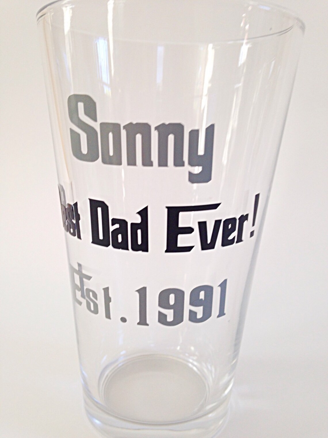 Best Dad Ever Pint Glass Dad Pint Glass Fathers Day Beer - Etsy