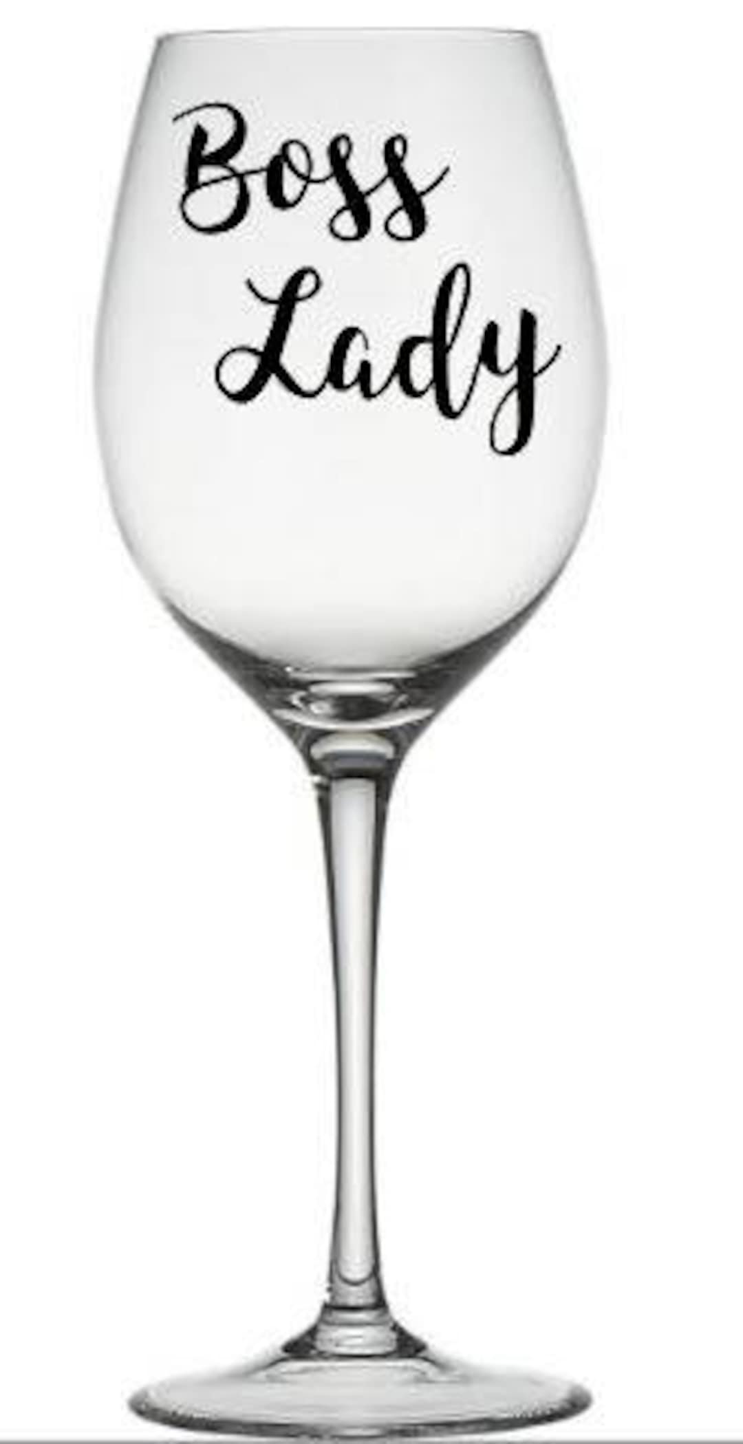 Boss Lady Wine Glass , Gift for Boss, Boss Wine Glass , Co-worker Glass ...