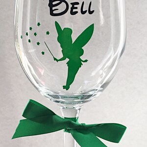 Tinkerbell Gift, Disney Fan Glass , Disney Wine Glass , Disney Mom Gift ...