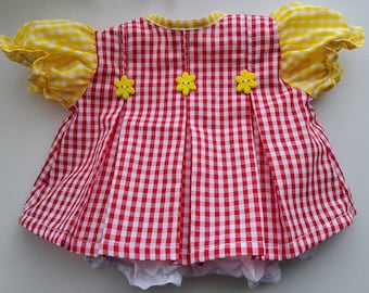 Cabbage Patch Doll Clothes, Handmade 16 Inch Size Pink and Black Romper ...