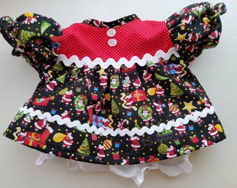 Cabbage Patch Doll Clothes, Handmade 16 Inch Size Pink and Black Romper ...