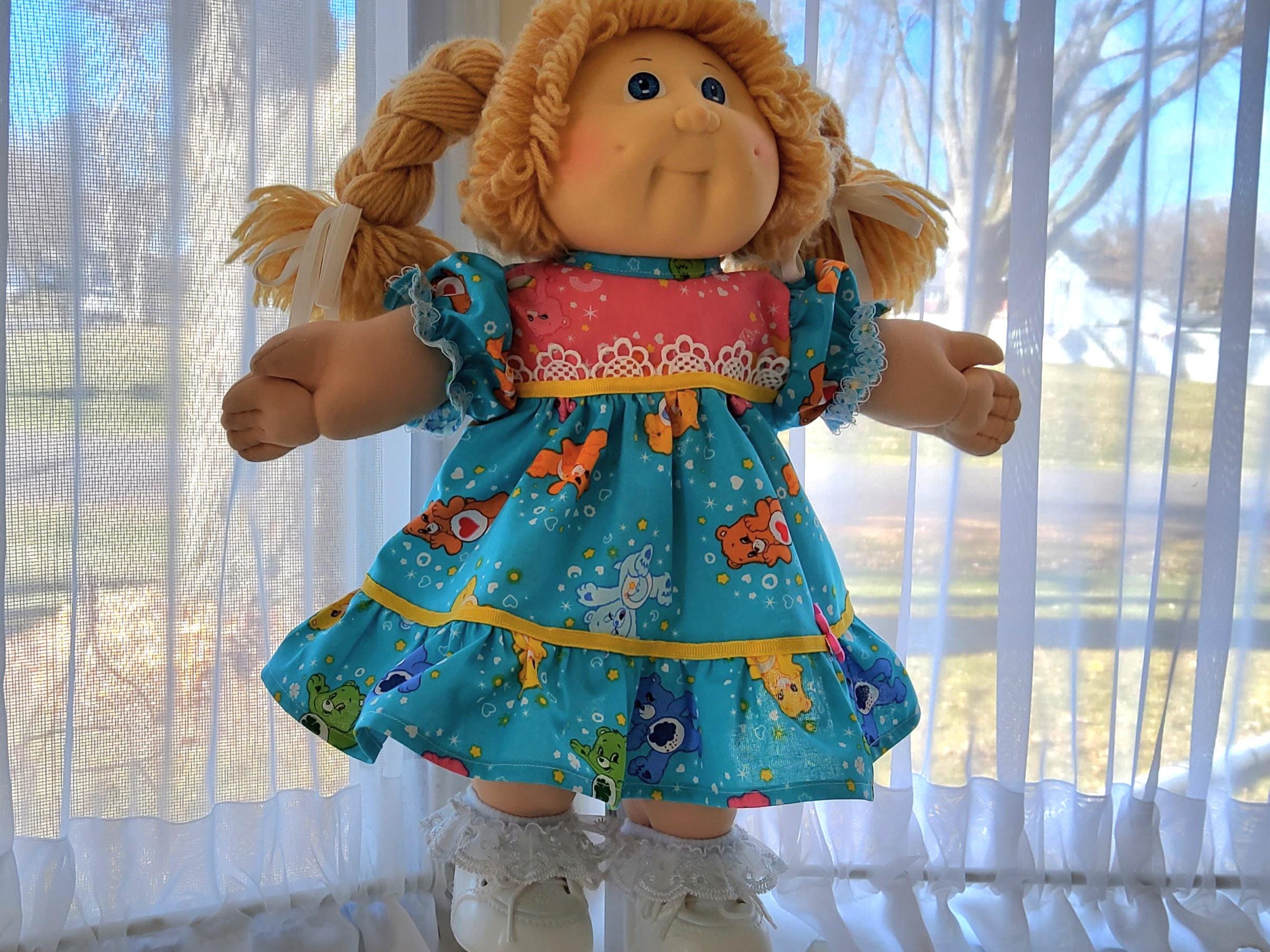 Cabbage Patch Doll Clothes, Handmade 16-inch Size Twin/sister Pink/teal ...