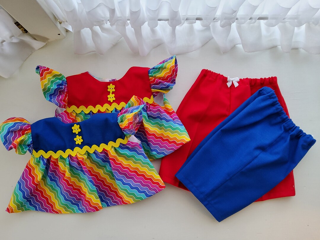 Cabbage Patch Doll Clothes, 16 Inch Size Twins/sisters Red or Blue ...