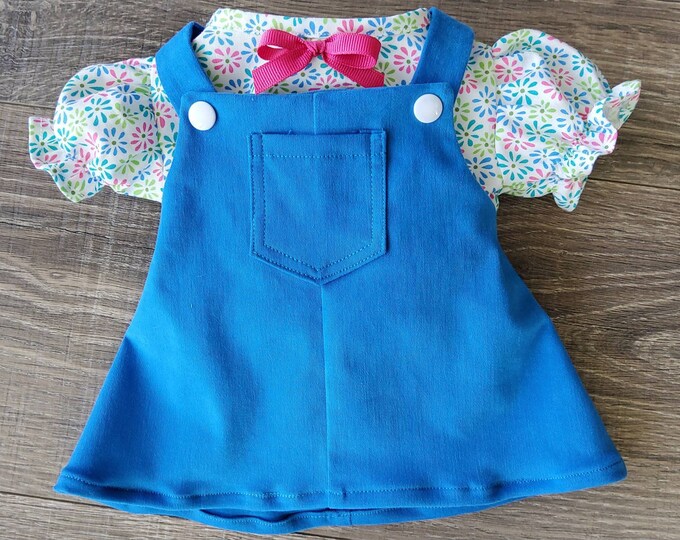 Cabbage Patch Doll Clothes, 16 Inch Size Handmade Blue Knee Length ...