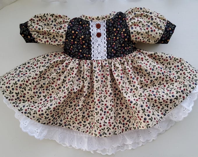 Cabbage Patch Doll Clothes, Handmade 16 Inch Size Pink and Black Romper ...