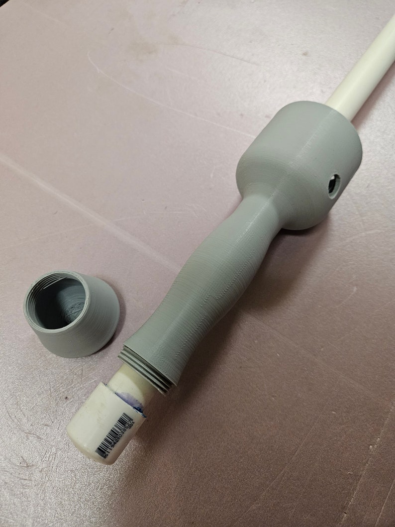 3D Printable STL for Printing Pool Noodle Sword Handle With PVC Core - Etsy