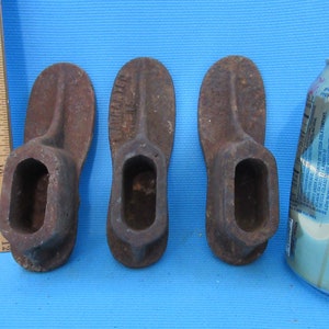 3 Vintage Shoe Stand Lasts, Boot Cobbler, Cast Iron, Lot of 3, Repupose ...