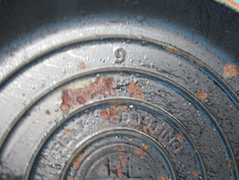 Vintage Griswold Button Style Lid #9, High Dome Number 9, Scarce, Cast ...