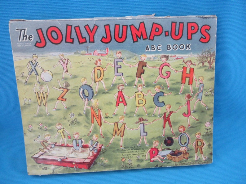 Vintage Jolly Jump Ups ABC Book, Children Kid Child Booklet, Pop Up ...